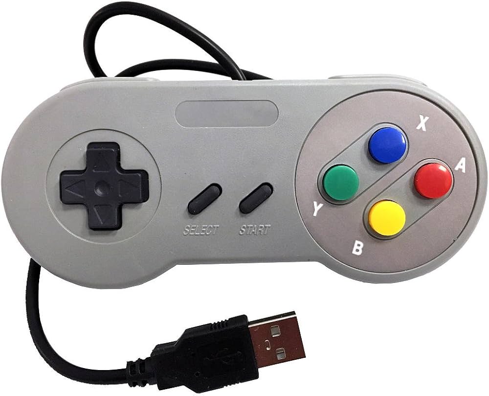 Old Skool Snes USB Controller [Famicom Colors] – CNAGames Middletown